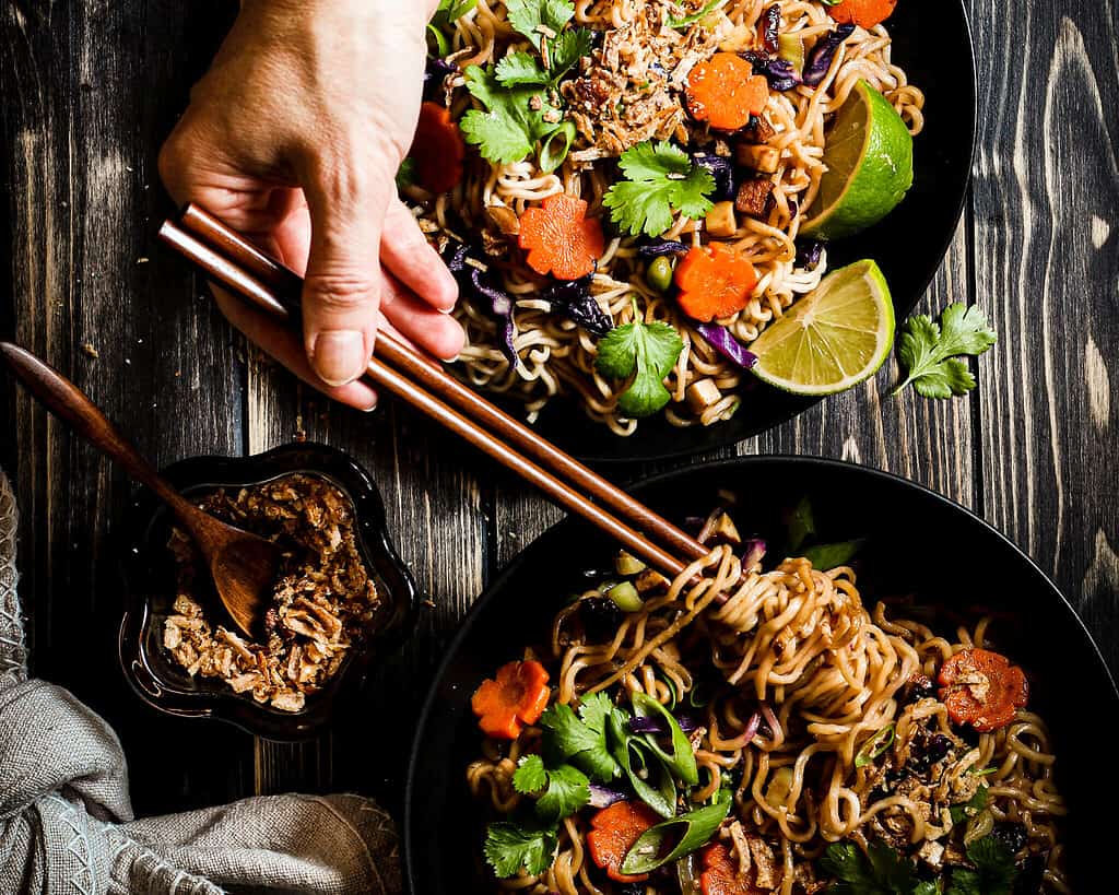 Easy stir-fry with noodles or rice/ recipe