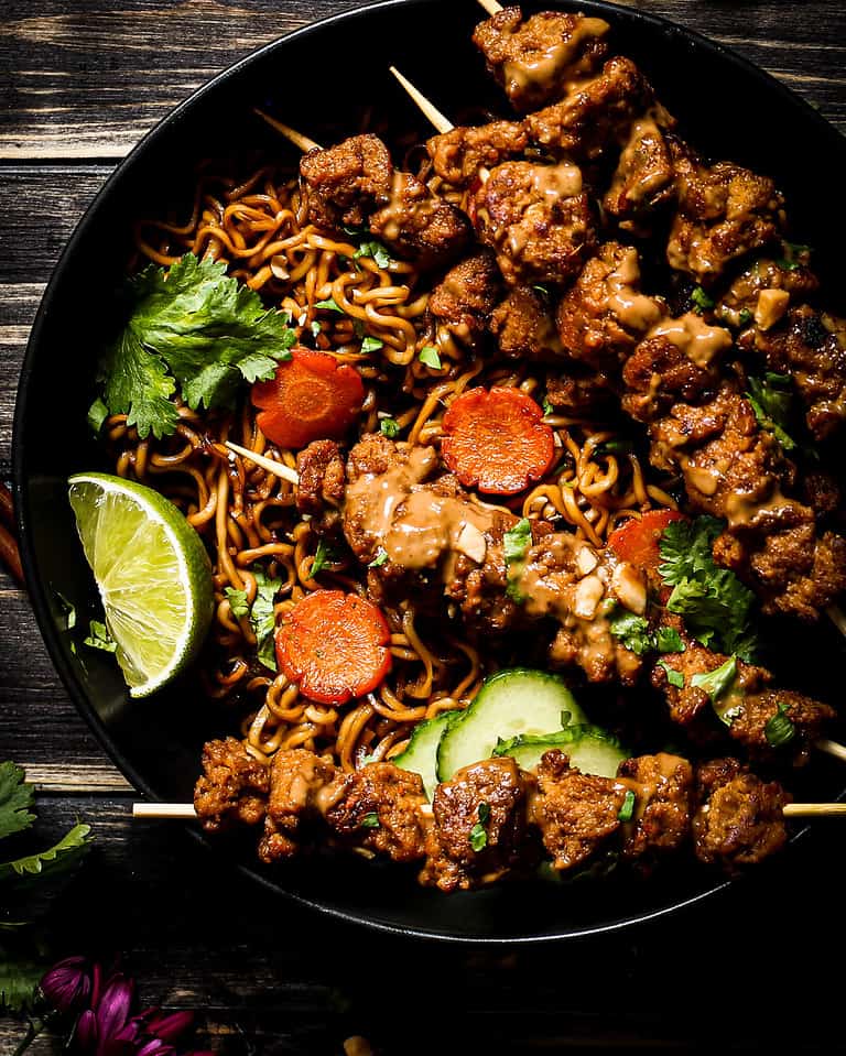 Quick and easy bami goreng style vegan noodles