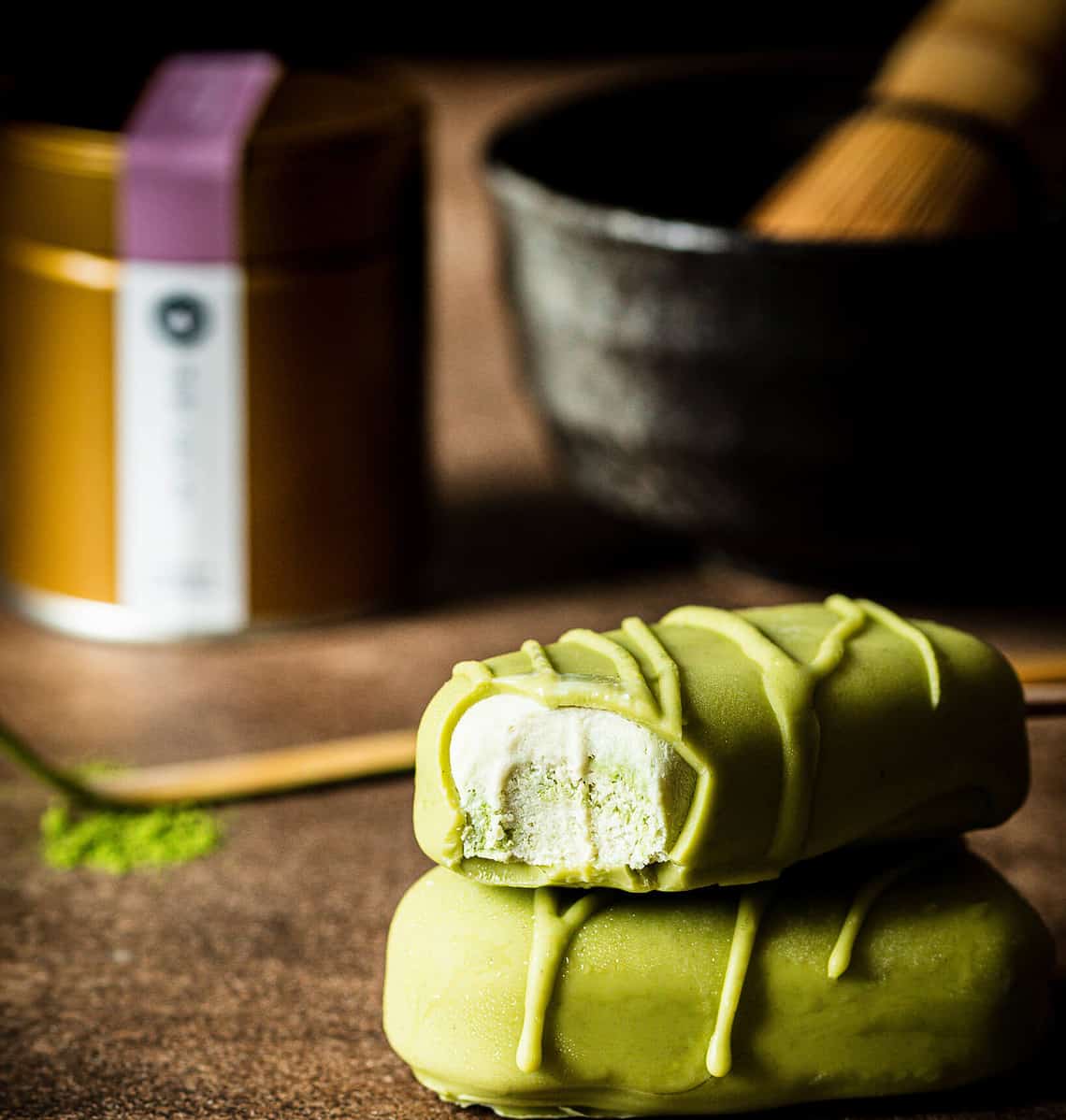 Vegan creamy matcha popsicles/ recipe