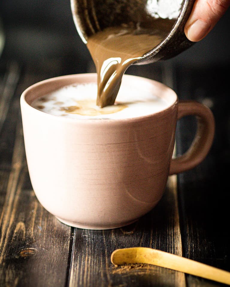 Delicious Hojicha Latte - perfect evening hot drink